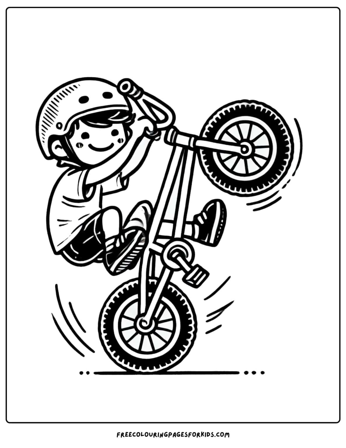 20 BMX Bike Coloring Pages