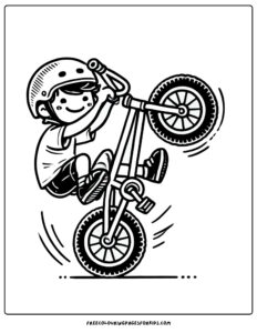 20 BMX Bike Coloring Pages
