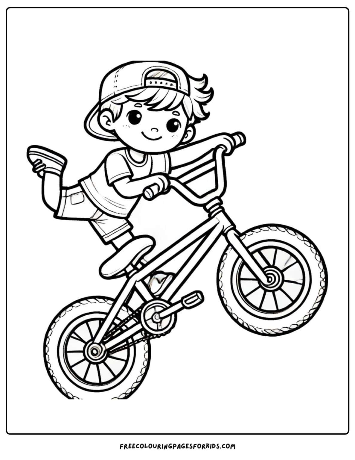 20 BMX Bike Coloring Pages