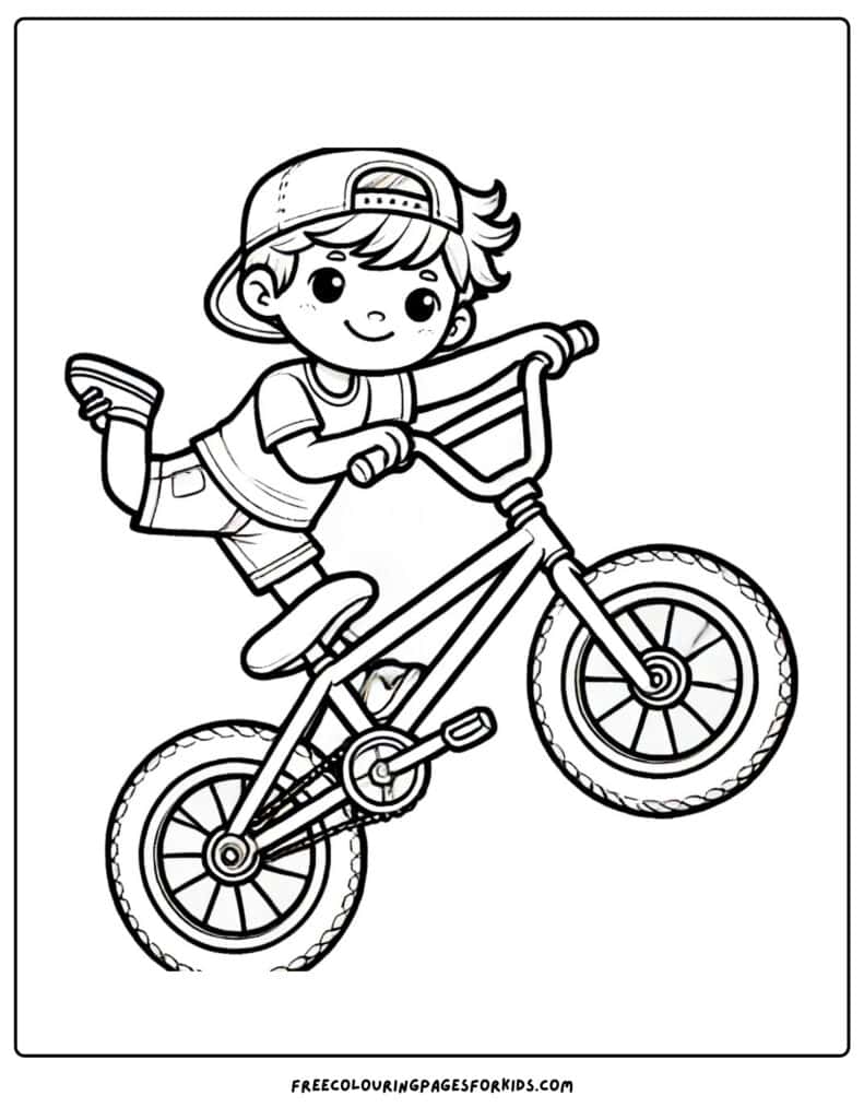 20 BMX Bike Coloring Pages