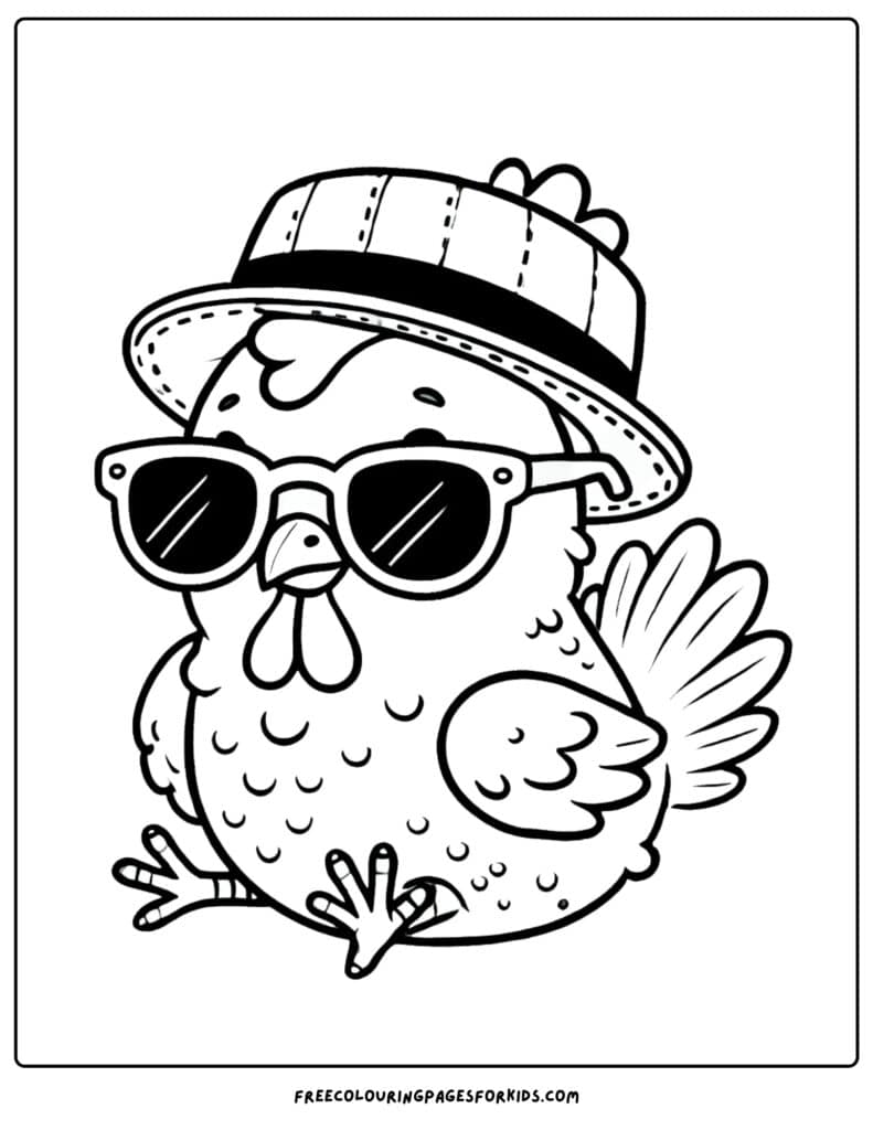 18 Chicken Coloring Pages