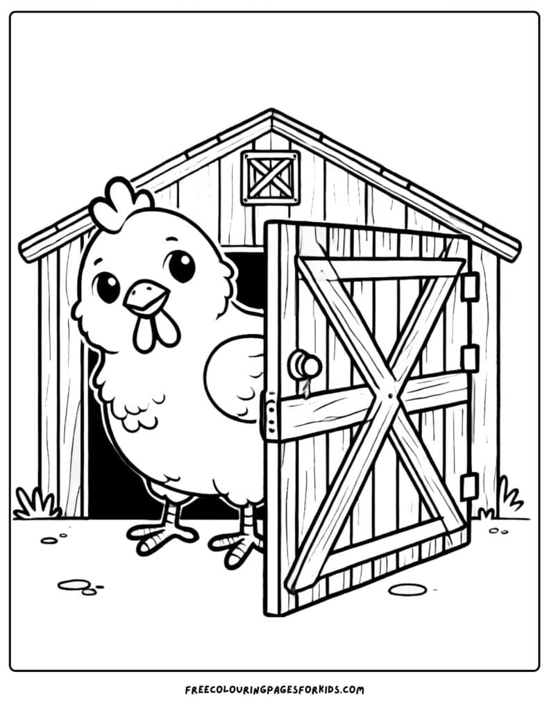 18 Chicken Coloring Pages
