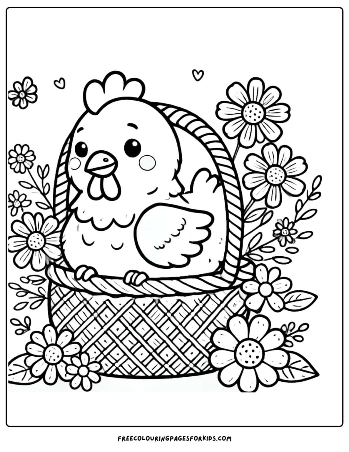 18 Chicken Coloring Pages
