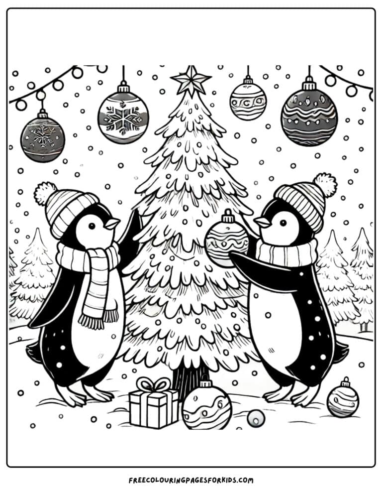 15 Christmas in July Colouring Pages