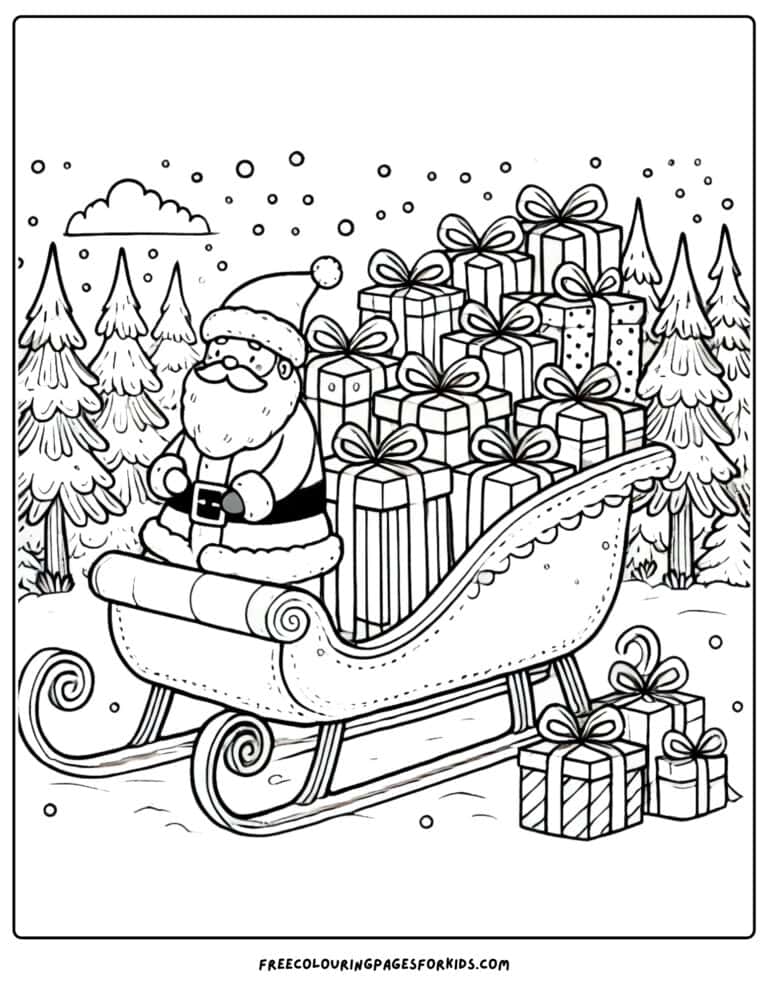 15 Christmas in July Colouring Pages