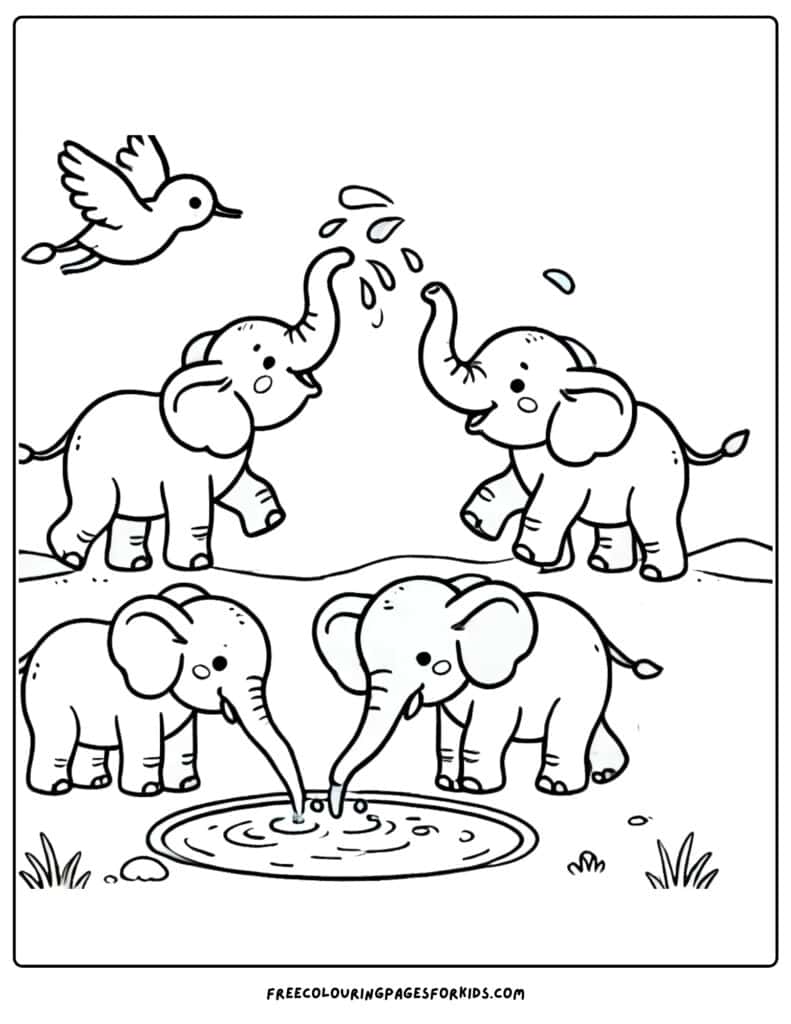23 World Elephant Day Coloring Pages