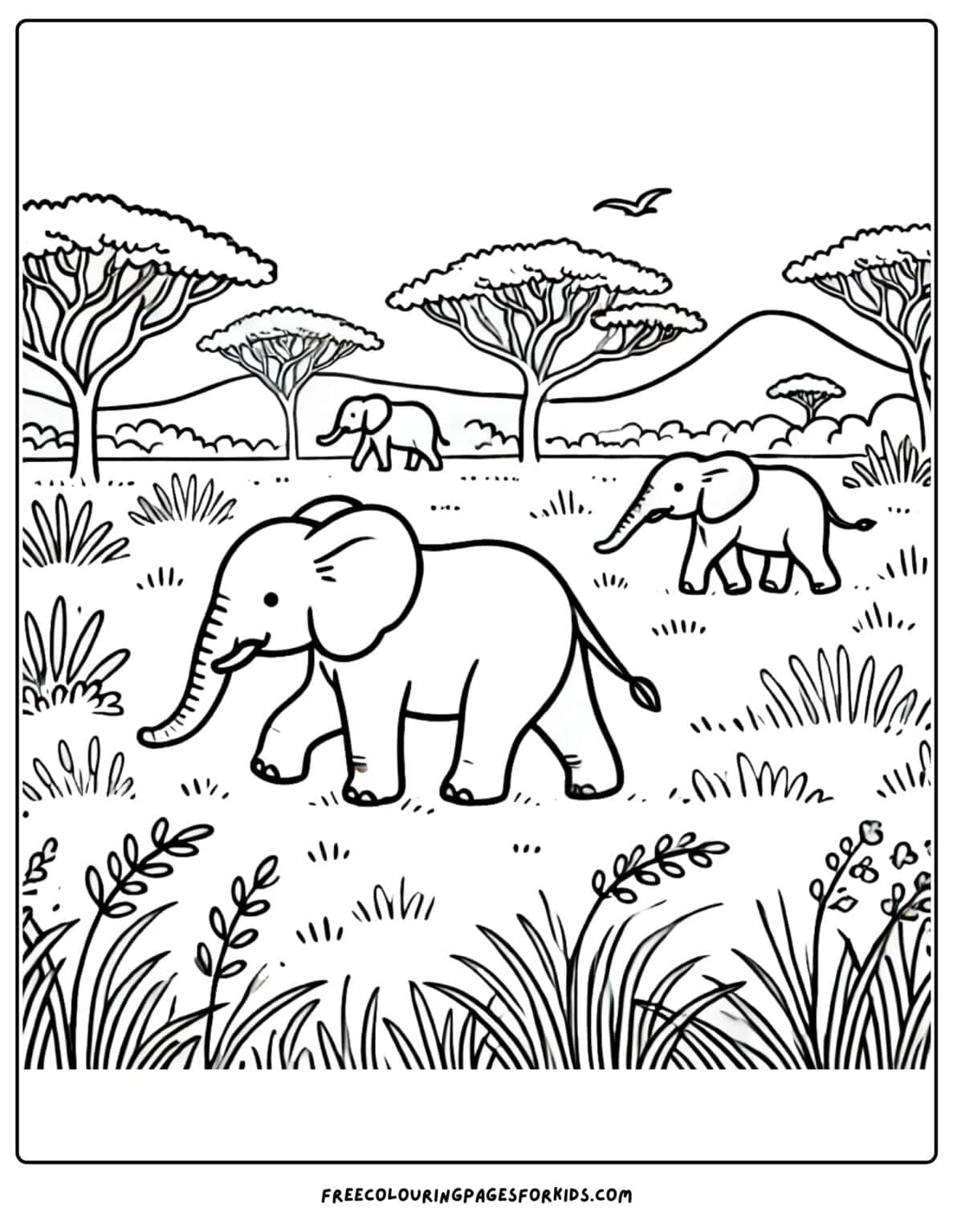 23 World Elephant Day Coloring Pages