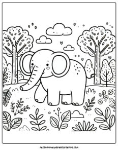 23 World Elephant Day Coloring Pages