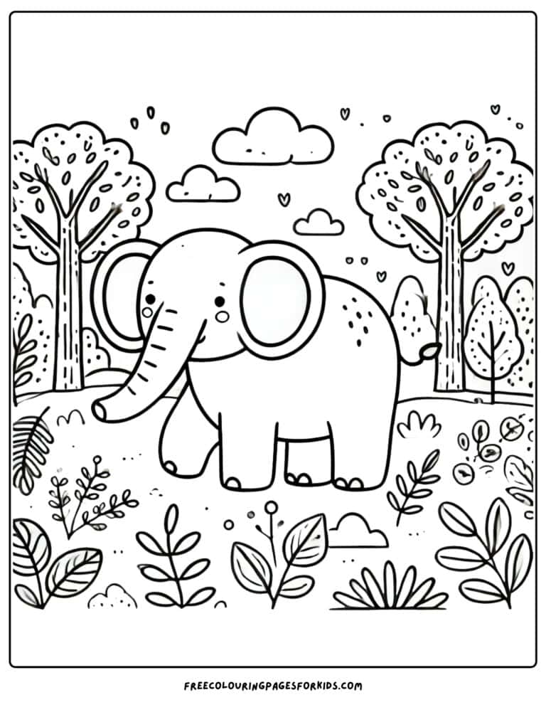 23 World Elephant Day Coloring Pages