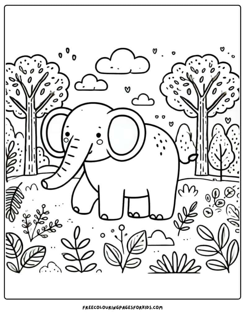 23 World Elephant Day Coloring Pages