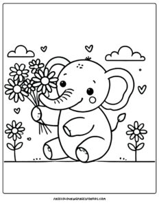23 World Elephant Day Coloring Pages