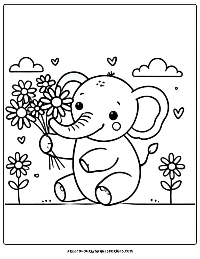 23 World Elephant Day Coloring Pages