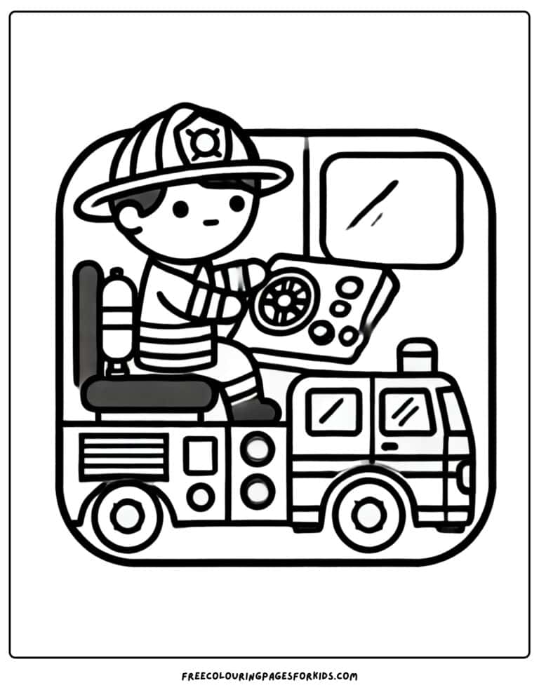 13 Firefighter Coloring Pages