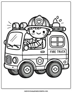 13 Firefighter Coloring Pages