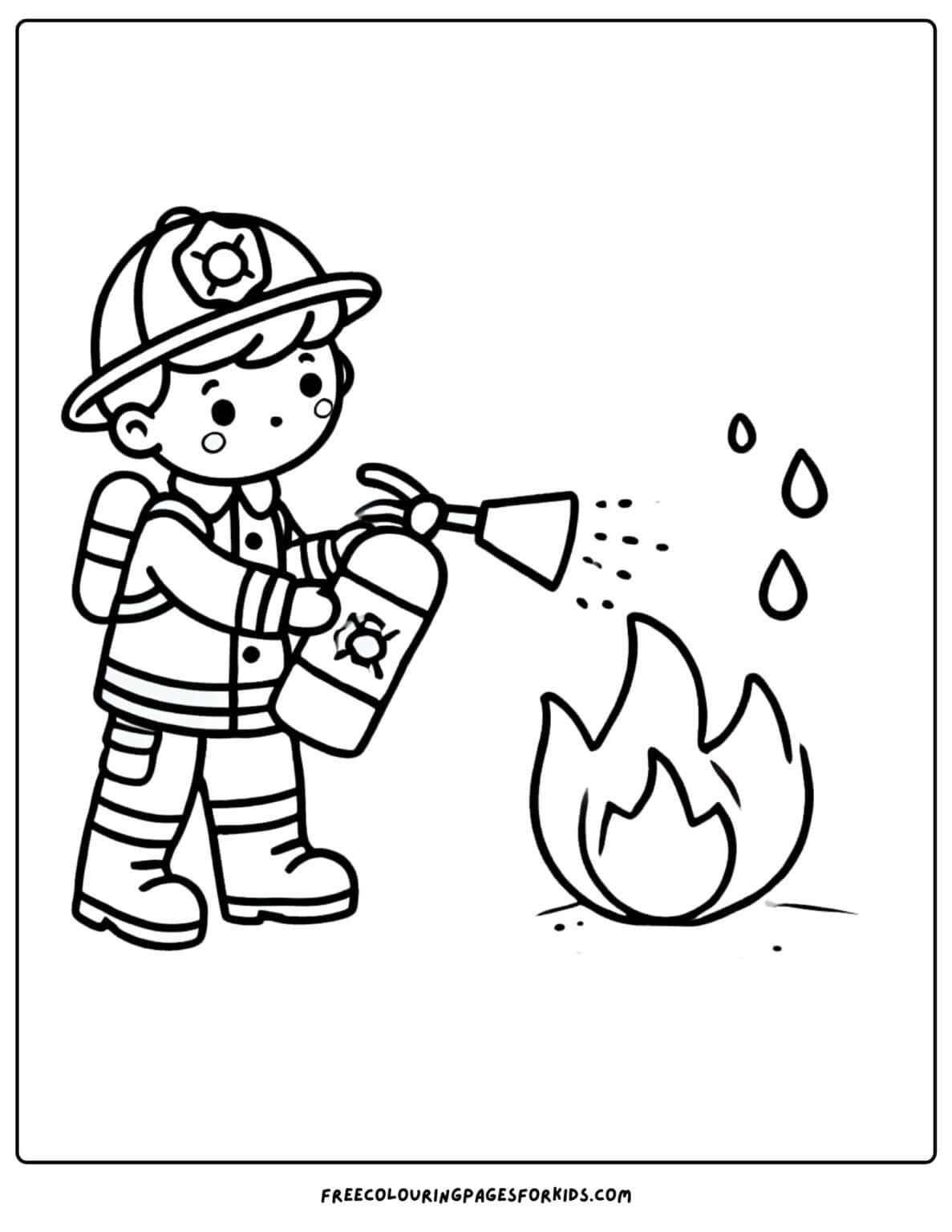 13 Firefighter Coloring Pages