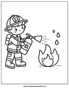 13 Firefighter Coloring Pages