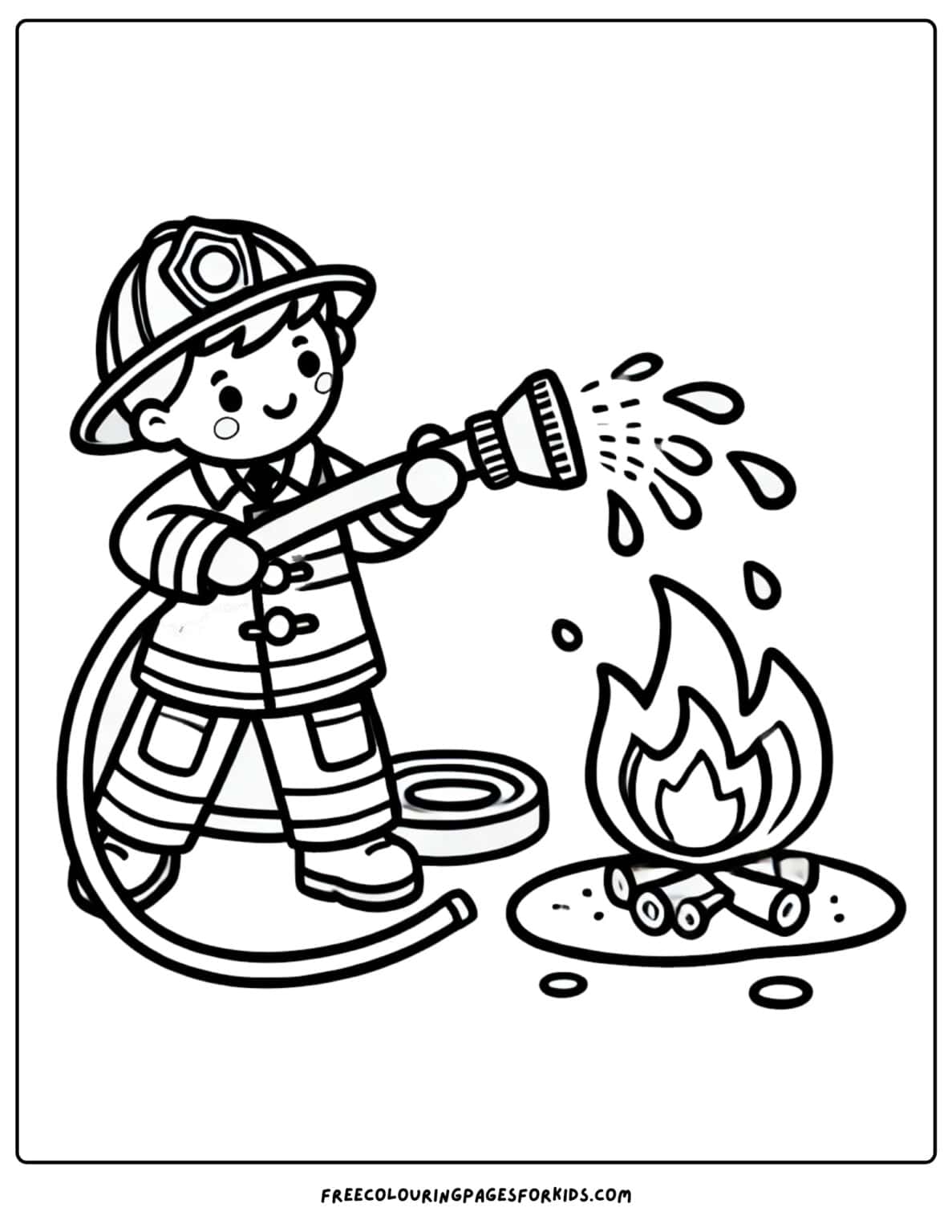 13 Firefighter Coloring Pages