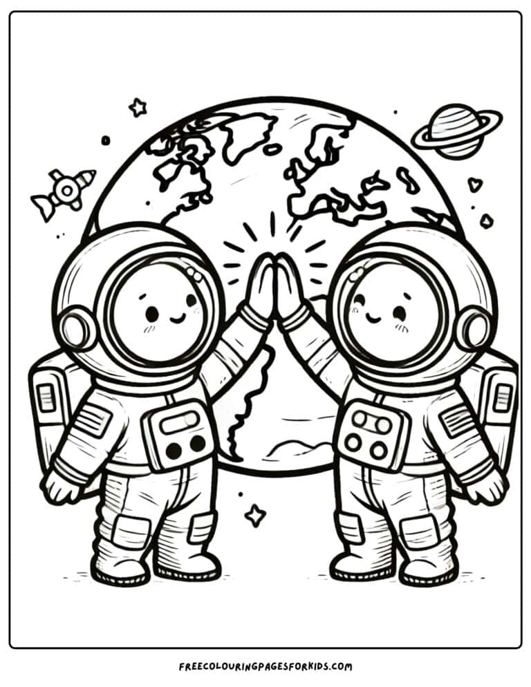 12 Moon Landing Coloring Pages