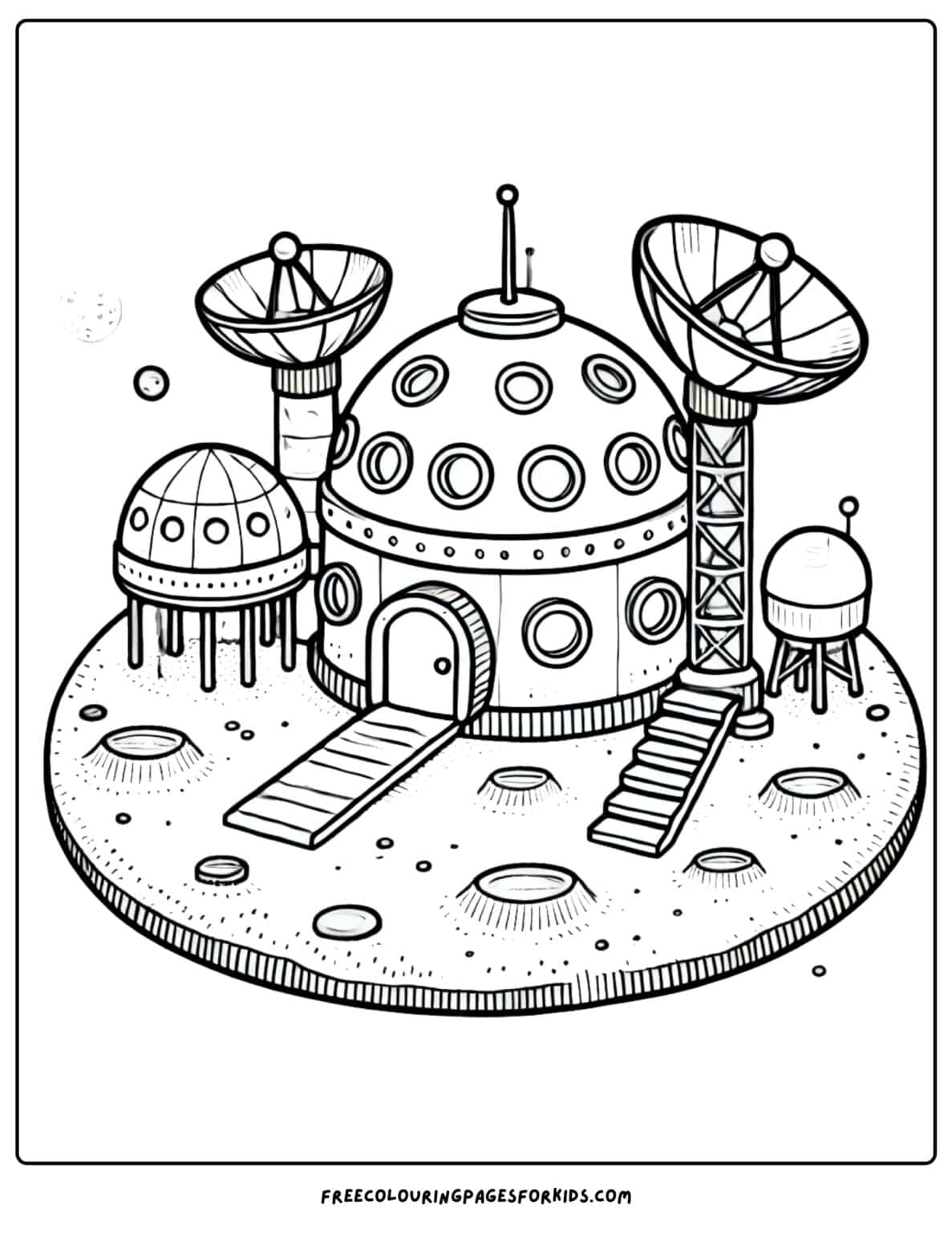 12 Moon Landing Coloring Pages