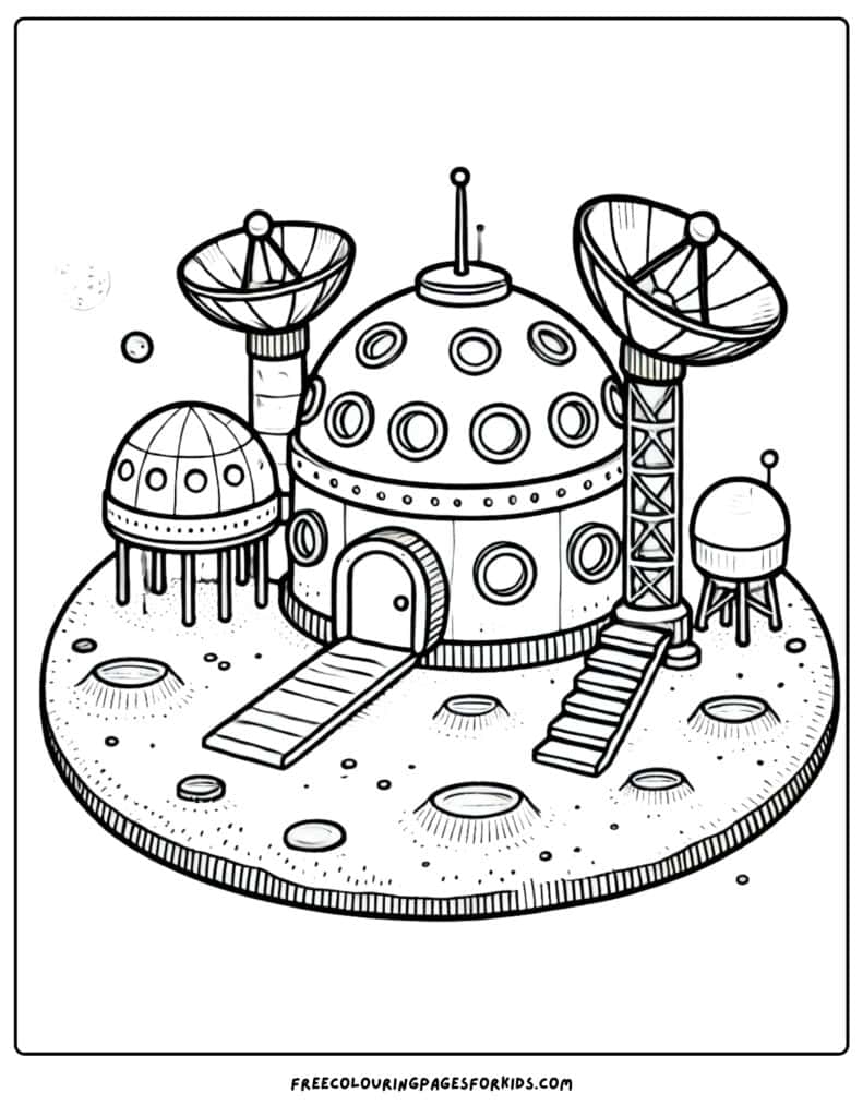 12 Moon Landing Coloring Pages