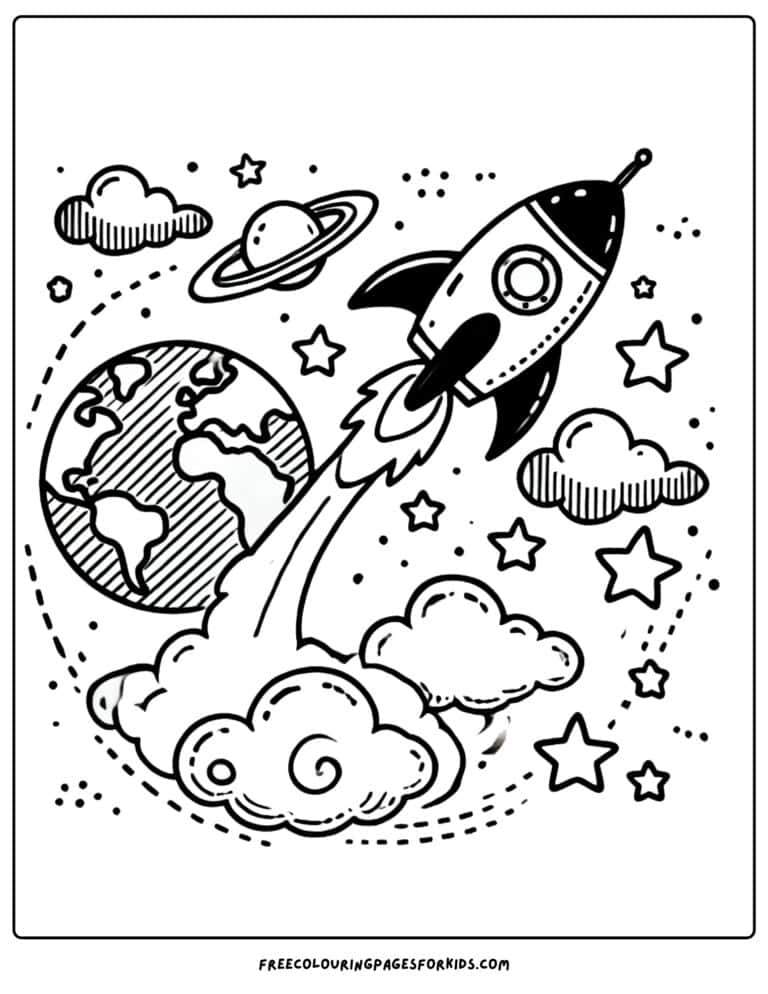 12 Moon Landing Coloring Pages