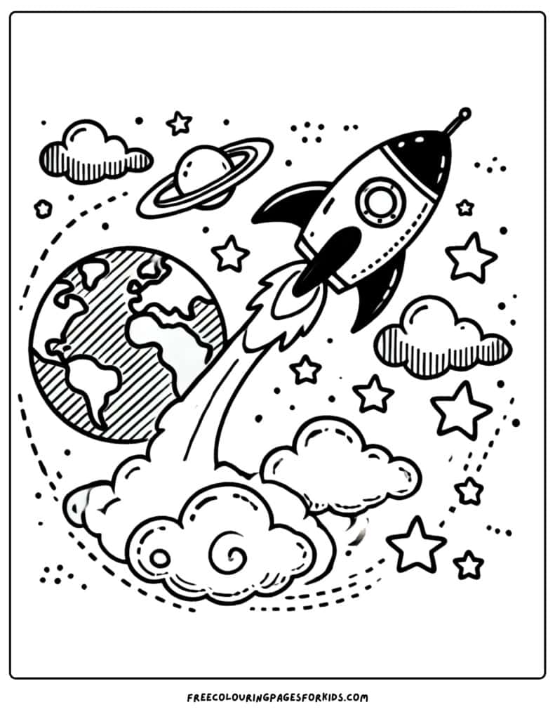 12 Moon Landing Coloring Pages