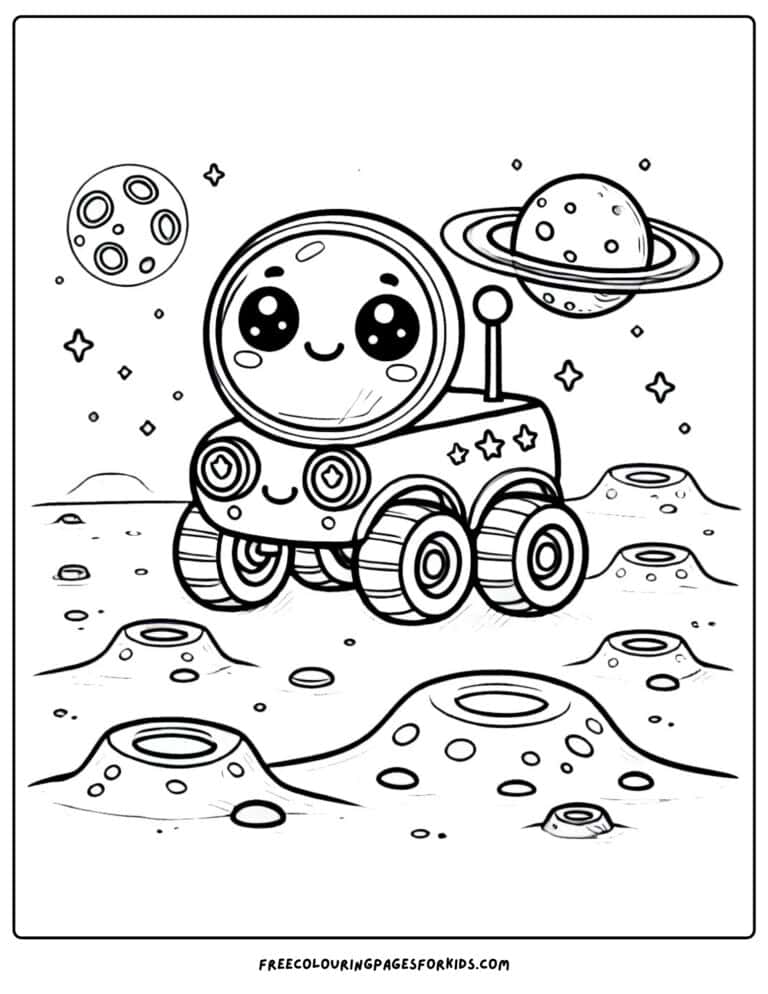 12 Moon Landing Coloring Pages