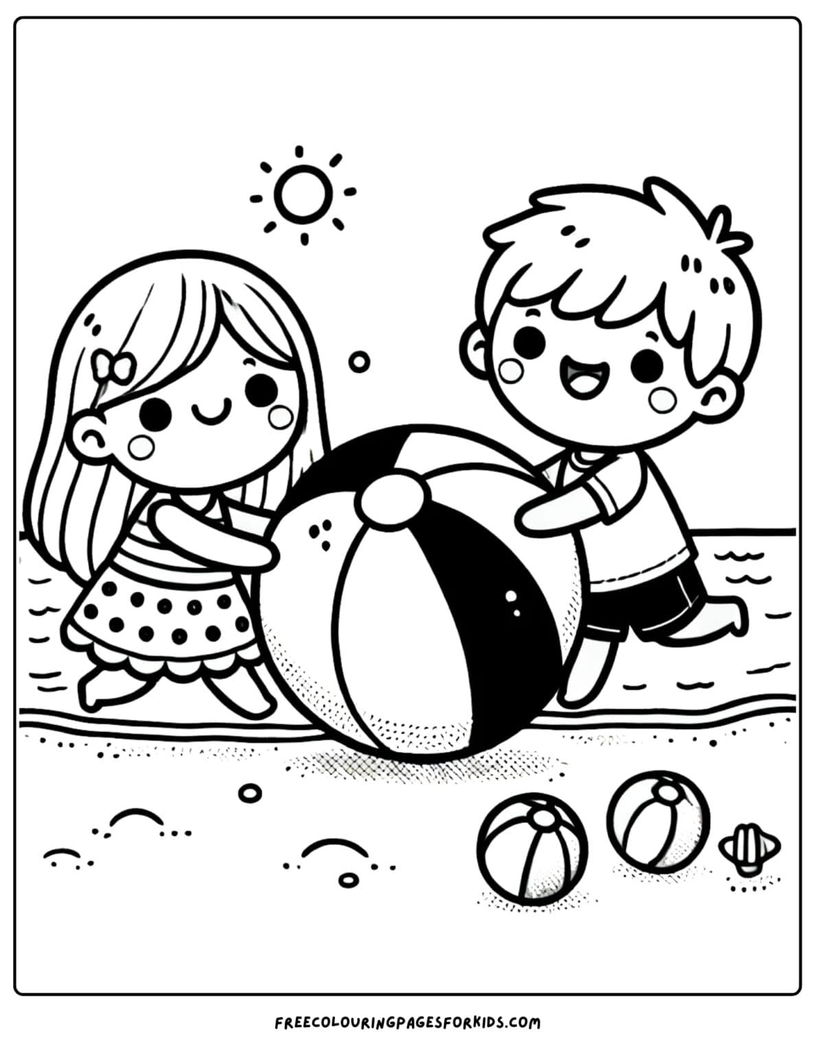 17 National Beach Day Coloring Pages