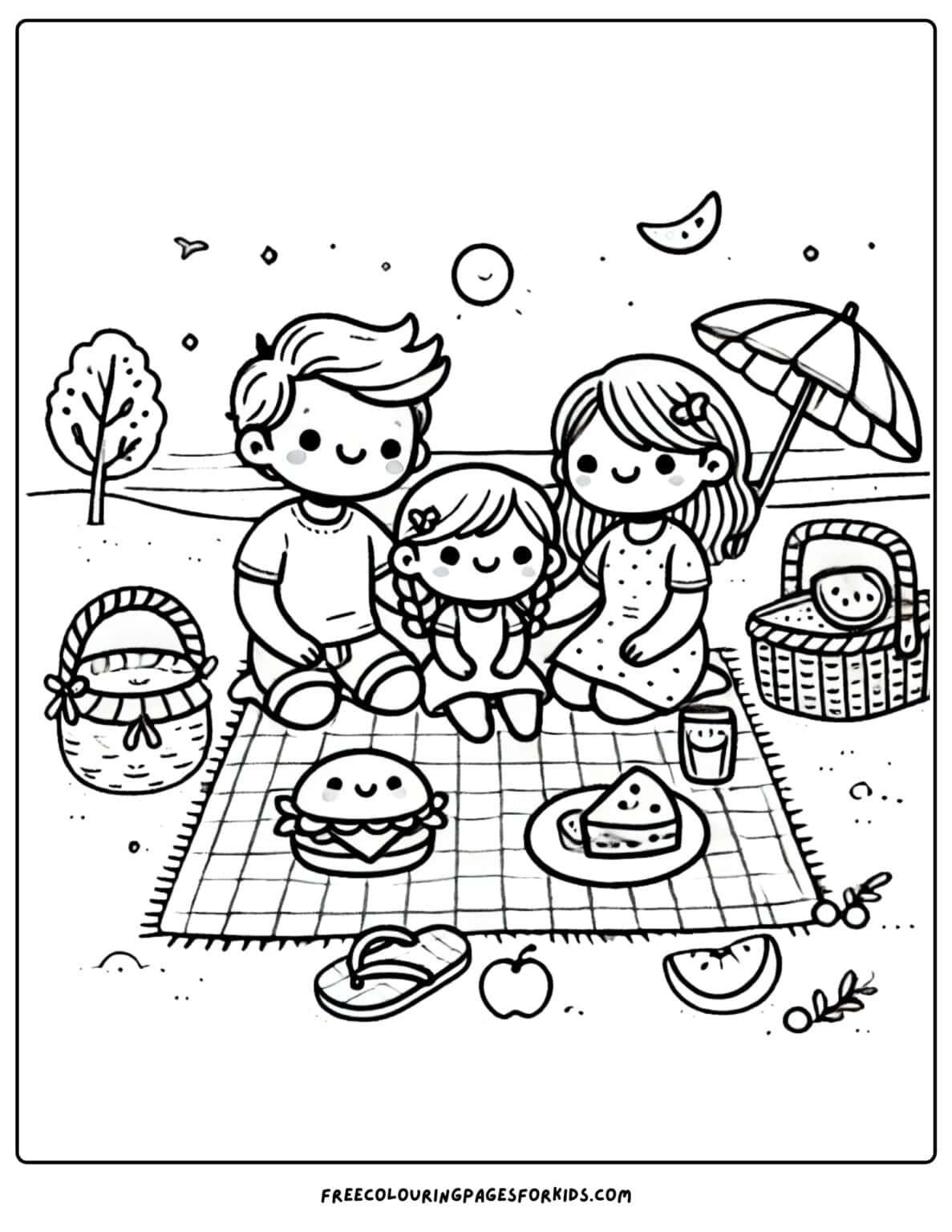 17 National Beach Day Coloring Pages