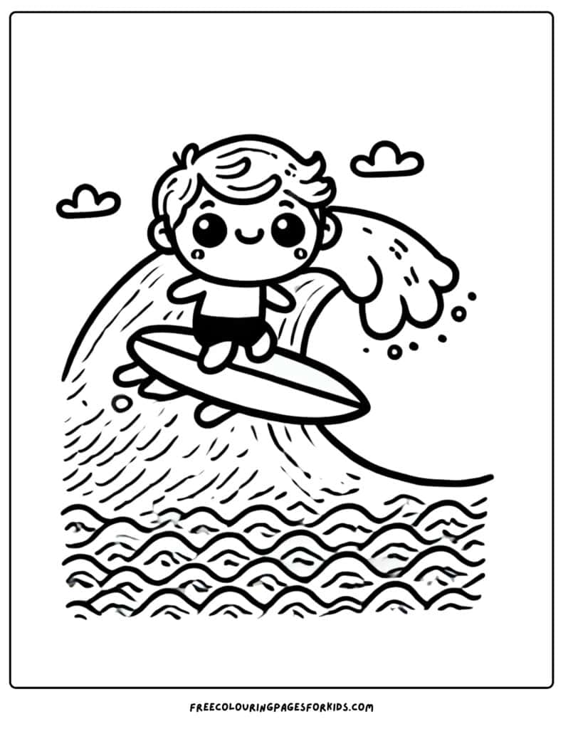 17 National Beach Day Coloring Pages