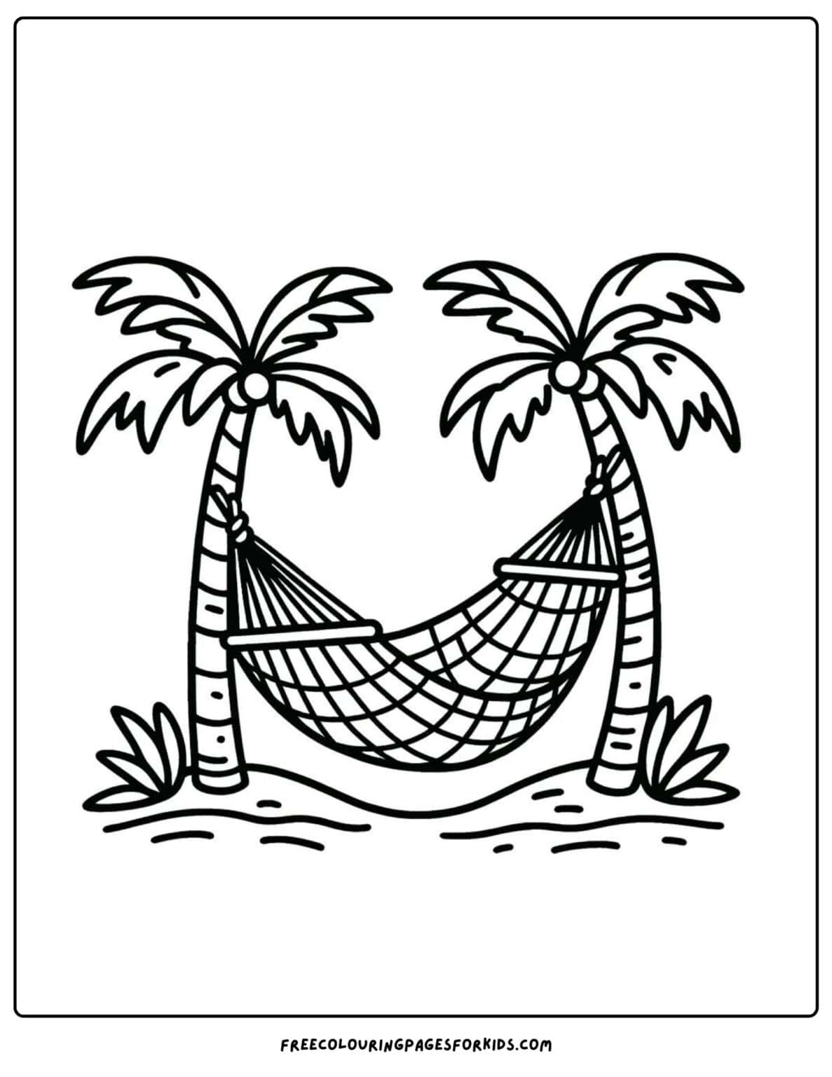 17 Palm Tree Coloring Pages