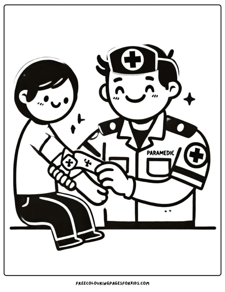 13 Paramedic Coloring Pages