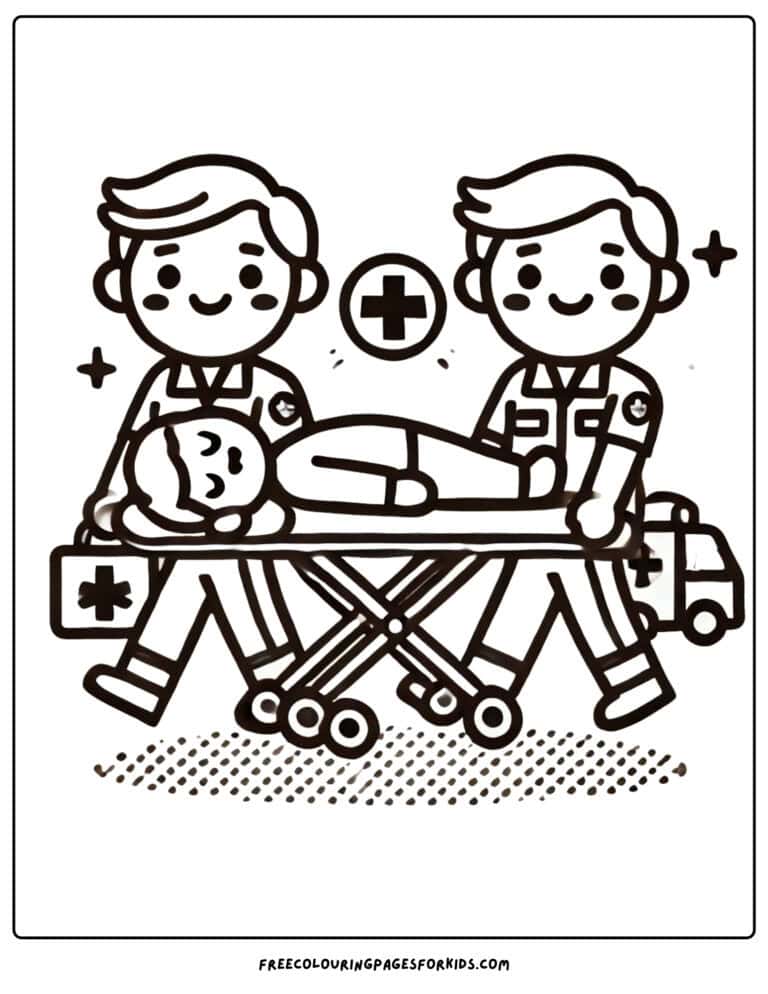 13 Paramedic Coloring Pages