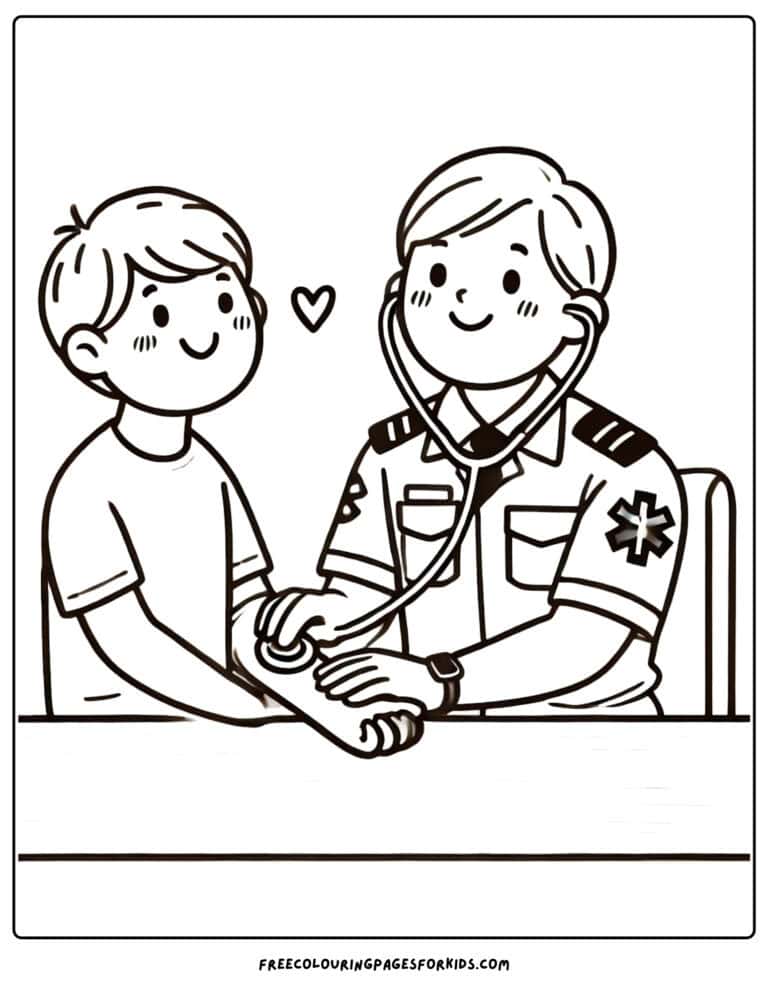 13 Paramedic Coloring Pages