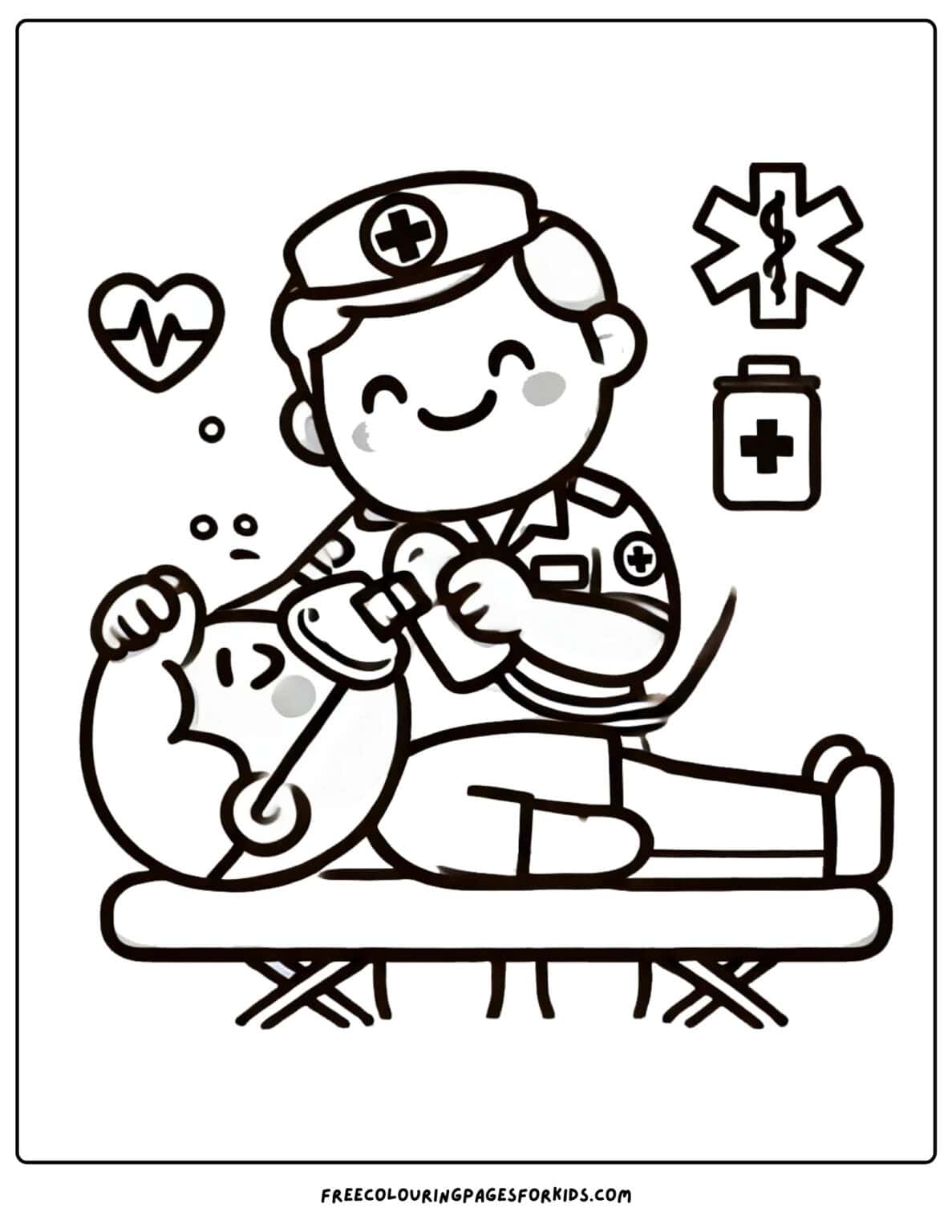 13 Paramedic Coloring Pages