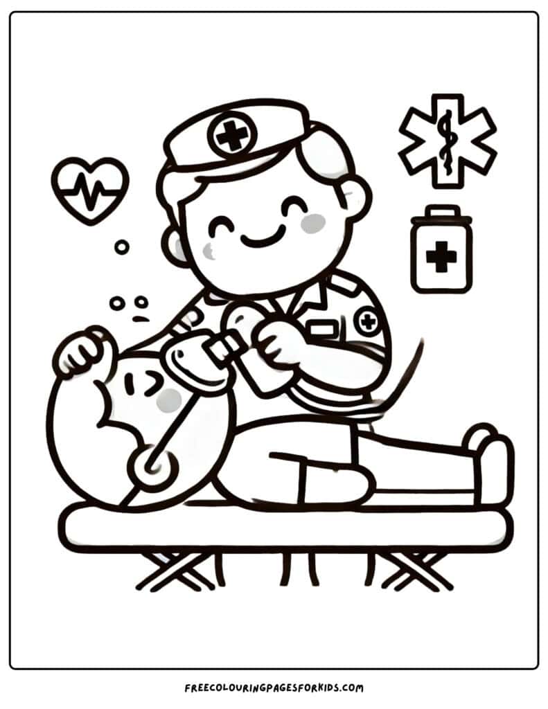 13 Paramedic Coloring Pages