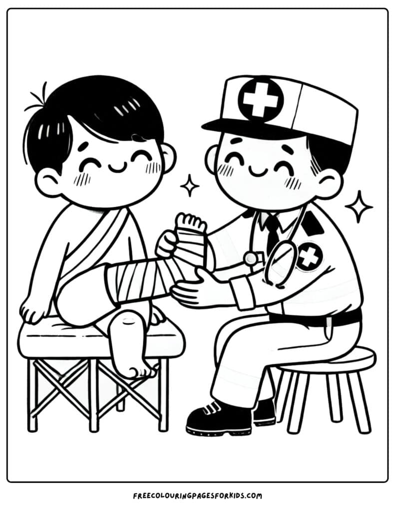 13 Paramedic Coloring Pages