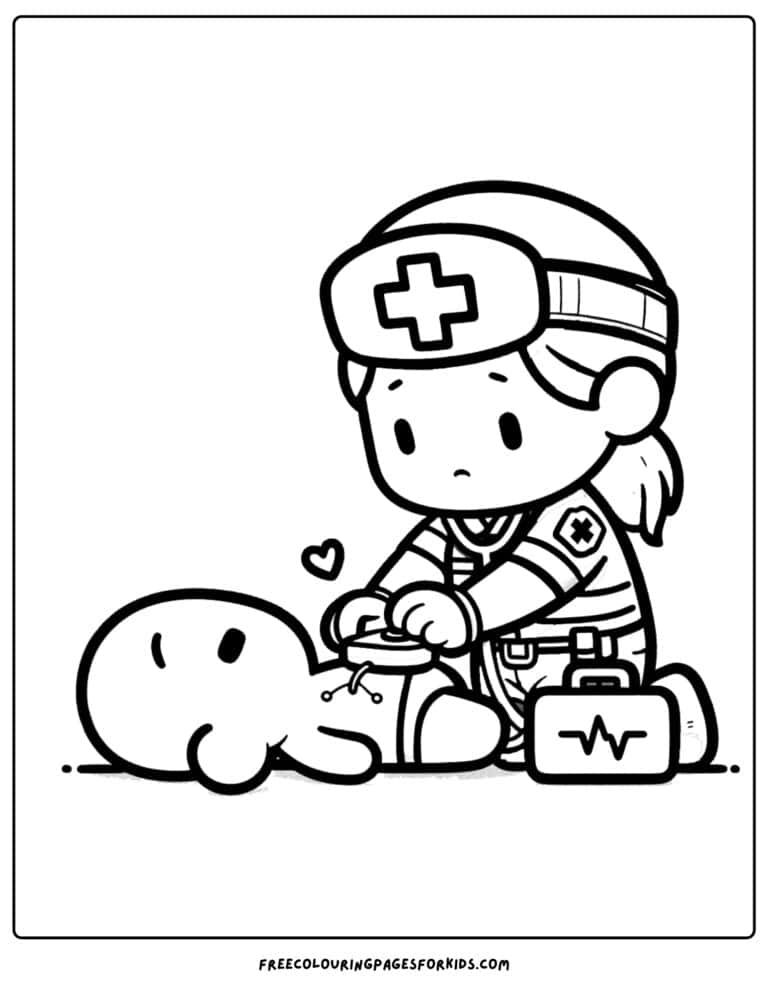13 Paramedic Coloring Pages