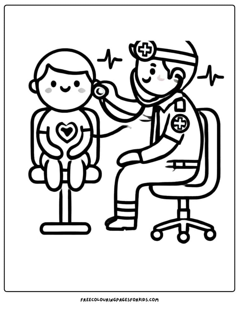 13 Paramedic Coloring Pages