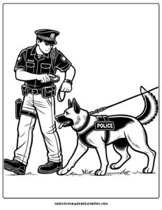 13 Police Officer Coloring Pages