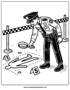 13 Police Officer Coloring Pages