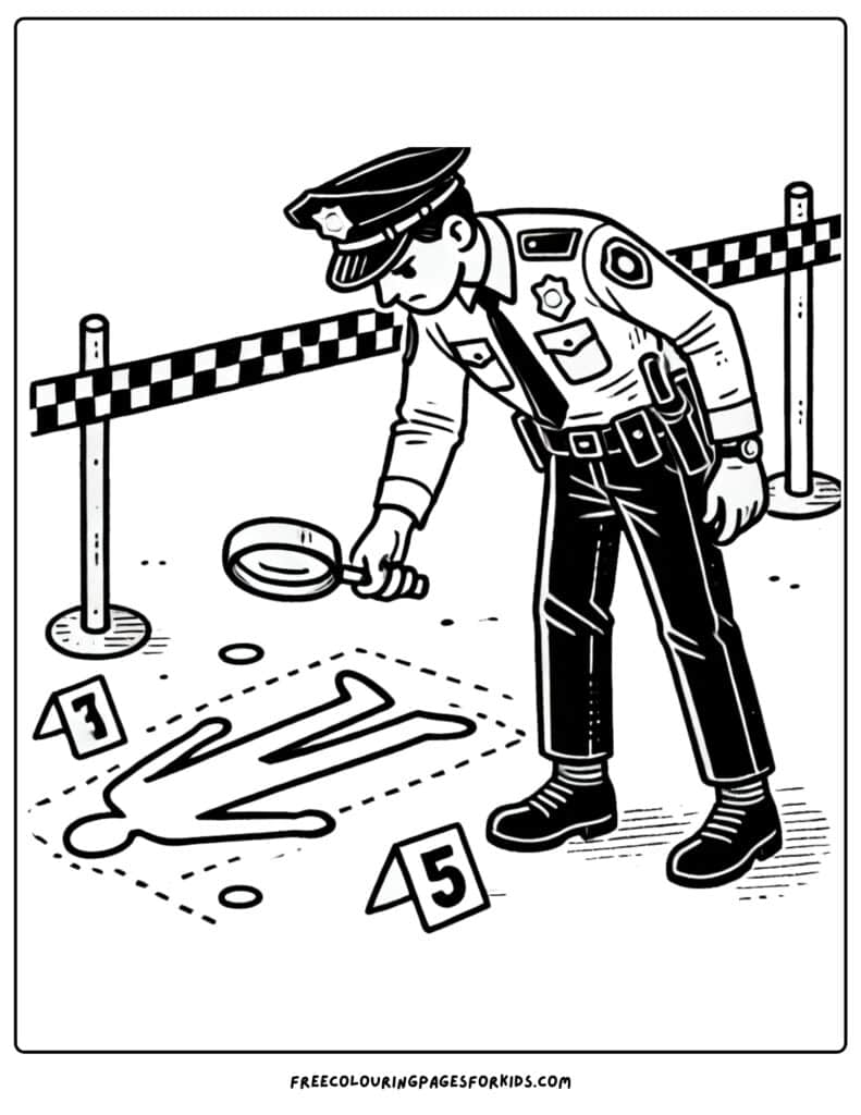 13 Police Officer Coloring Pages