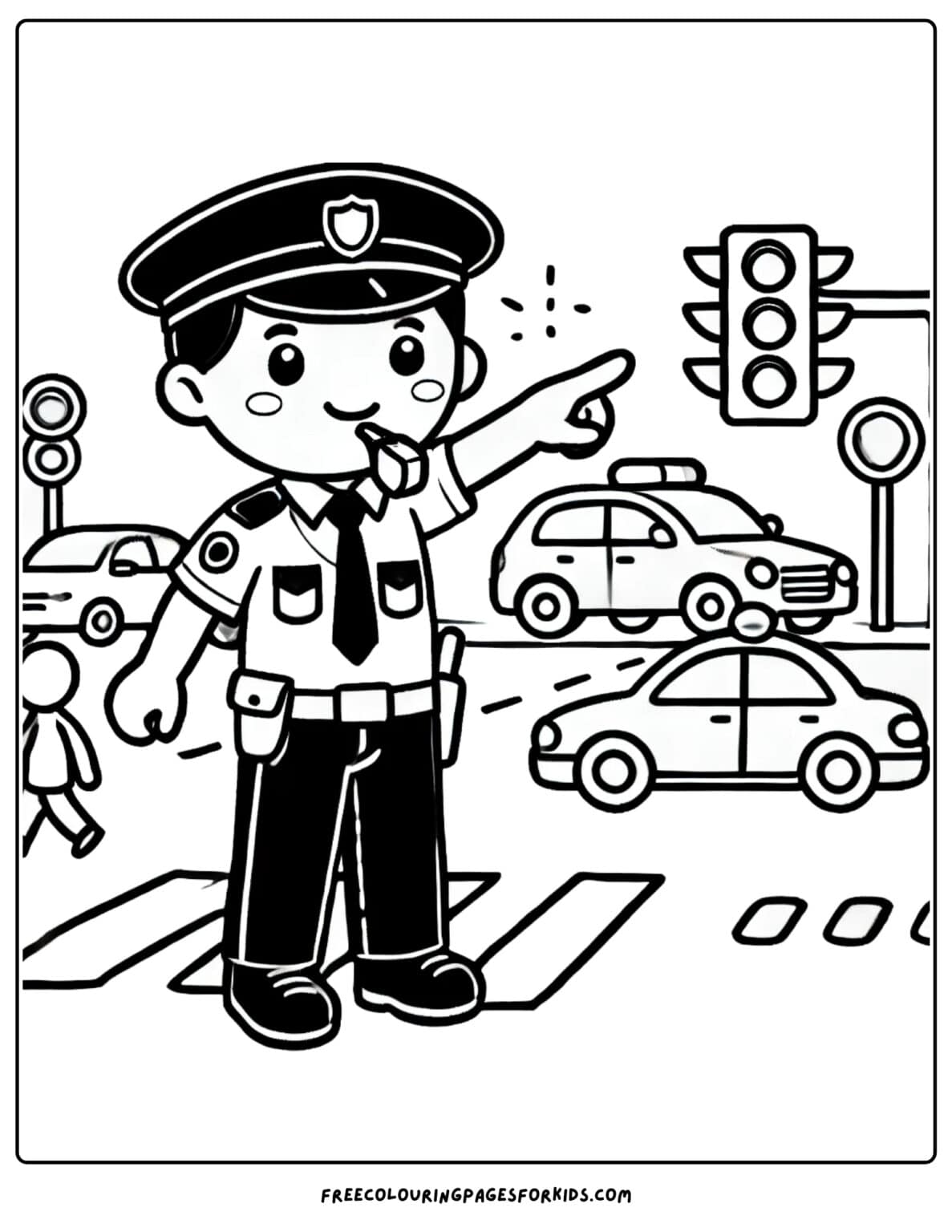 13 Police Officer Coloring Pages