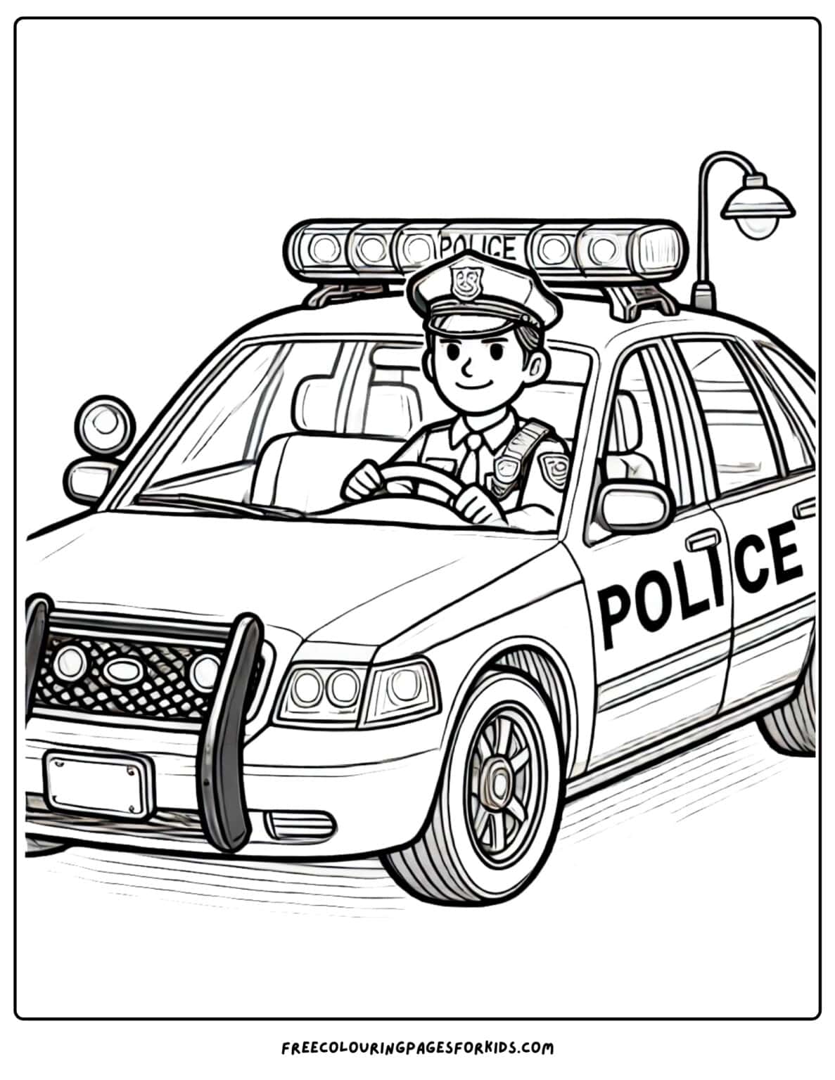 13 Police Officer Coloring Pages