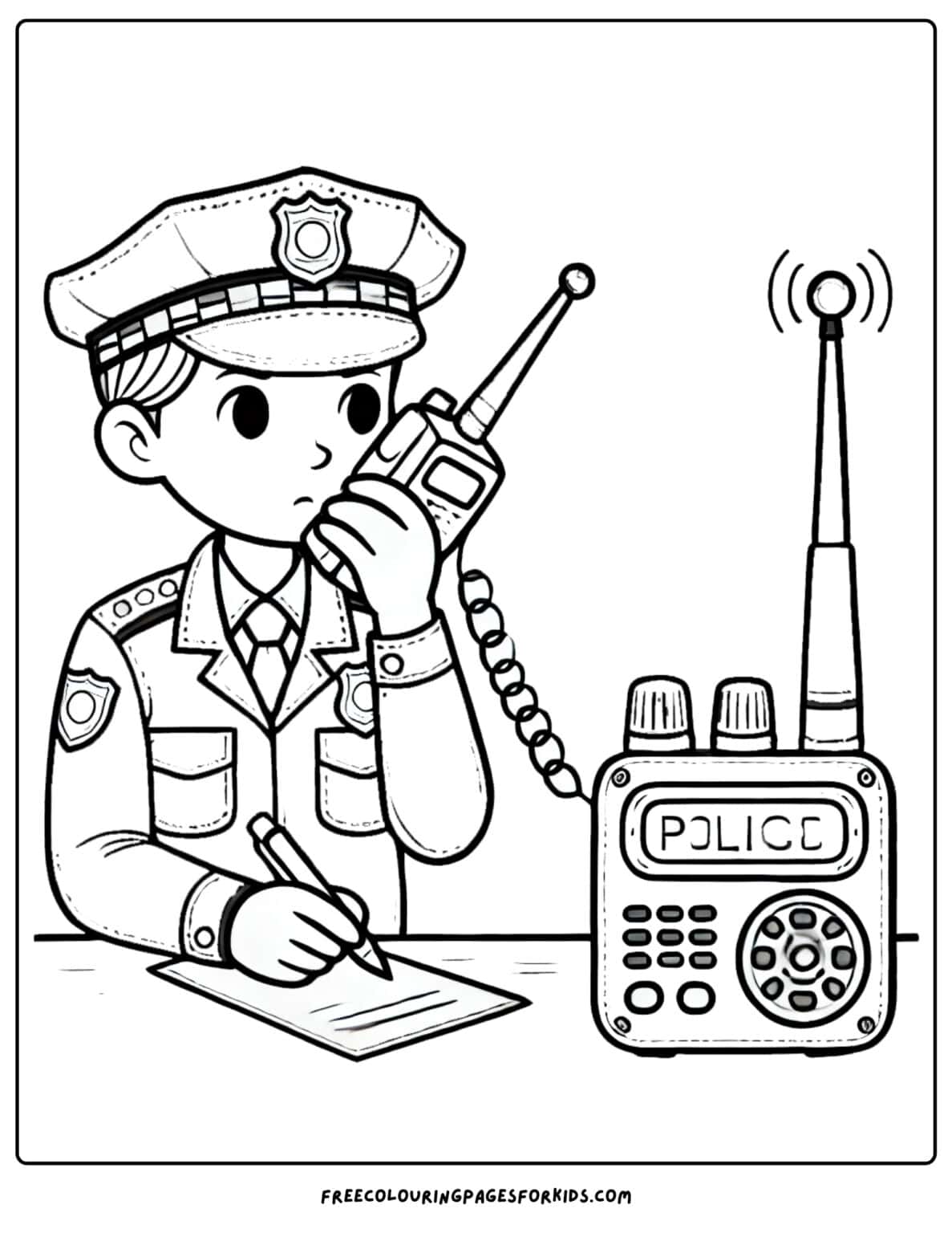 13 Police Officer Coloring Pages
