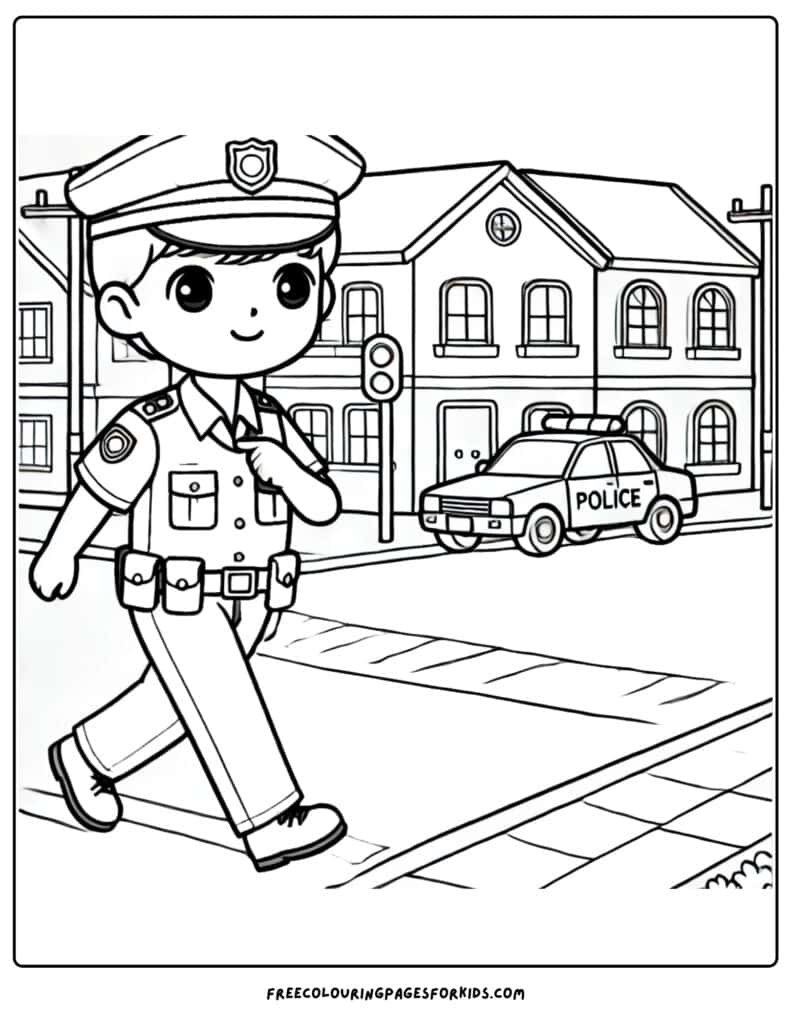 13 Police Officer Coloring Pages