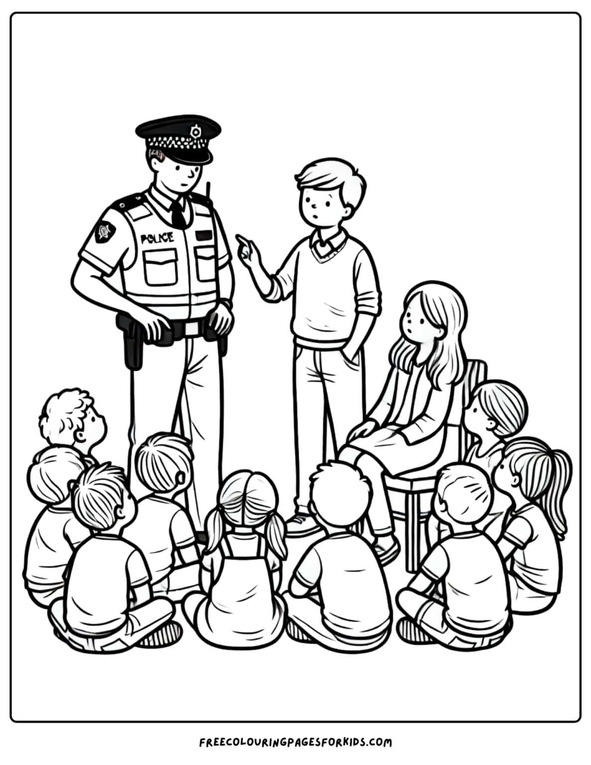 13 Police Officer Coloring Pages