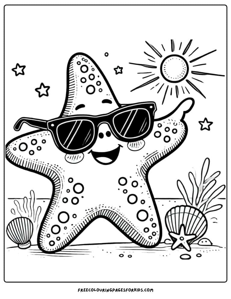 16 Starfish Coloring Pages - Coloring For Kids