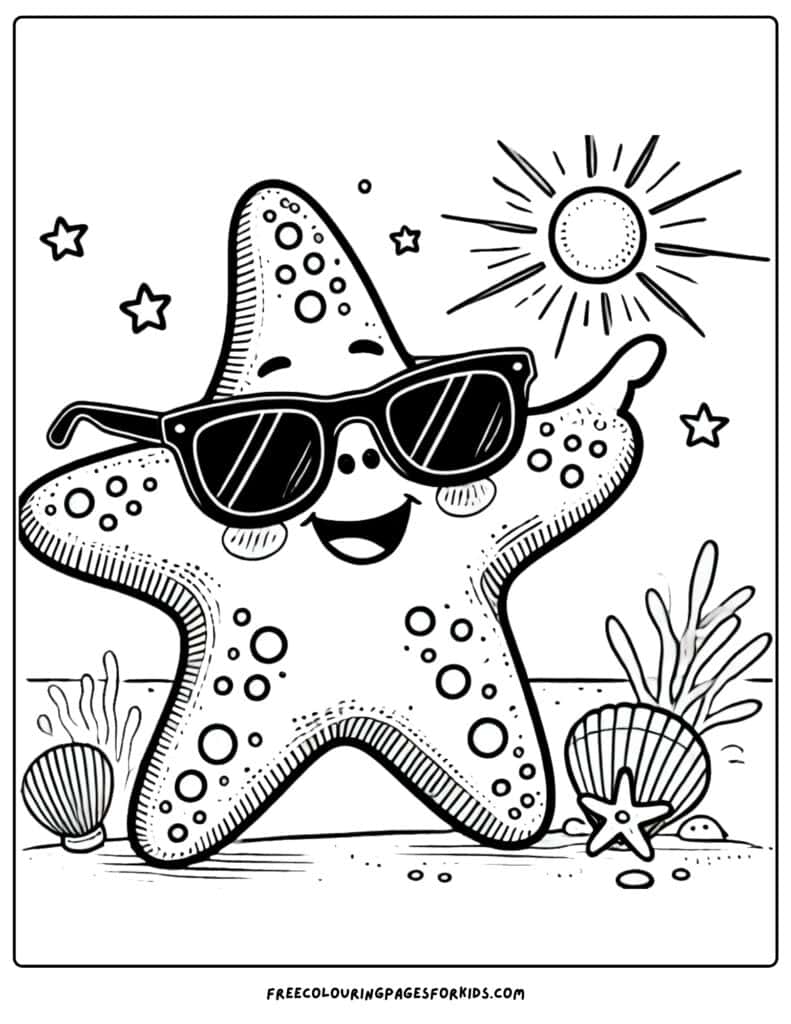 16 Starfish Coloring Pages - Coloring For Kids
