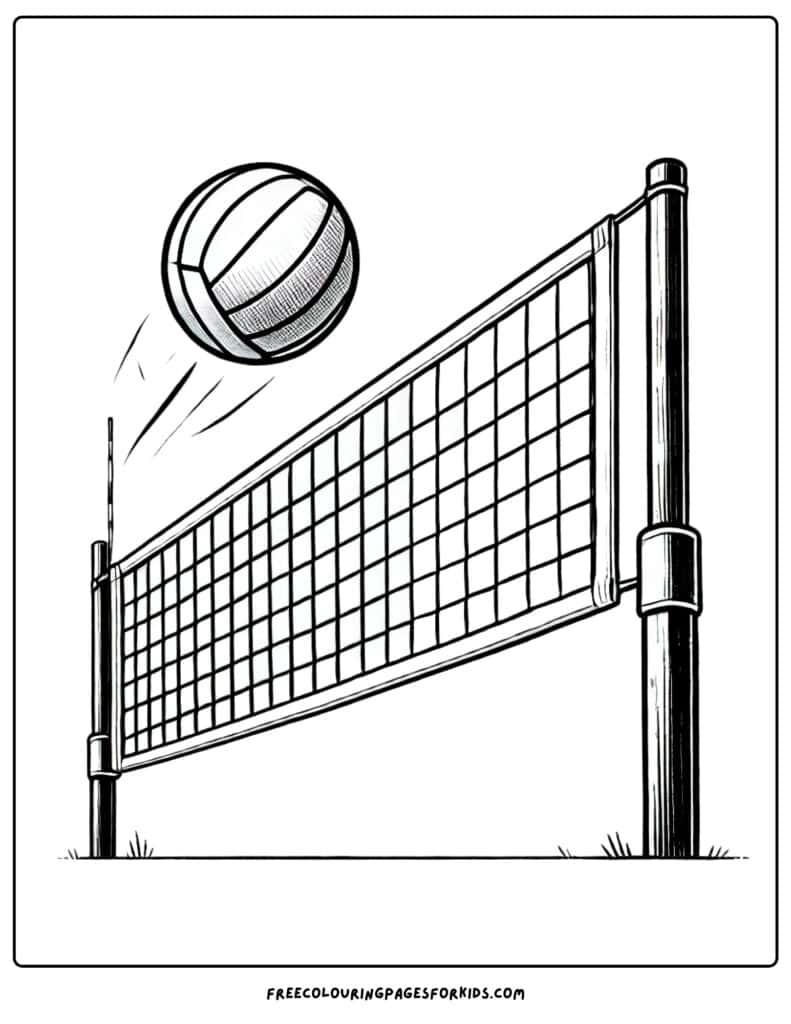 19 Volleyball Coloring Pages
